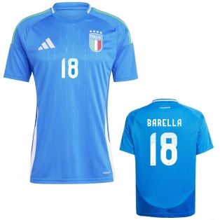 ITALIA FIGC BARELLA JUNIOR HOME SHIRT 2024-25 | MaglieCalcioStore
