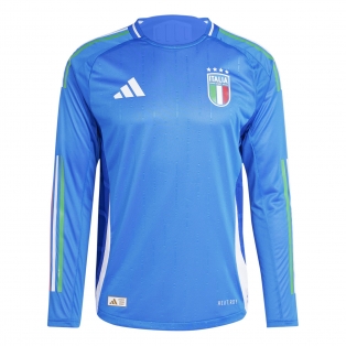 ITALIA FIGC AUTHENTIC HOME LONG SLEEVES SHIRT 2024-25 | MaglieCalcioStore